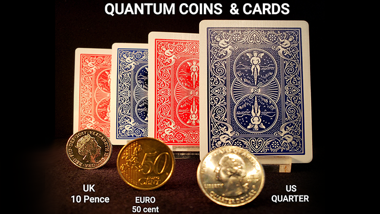 Quantum Coins (US Quarter Red Card) Gimmicks and Online Instructions by ...