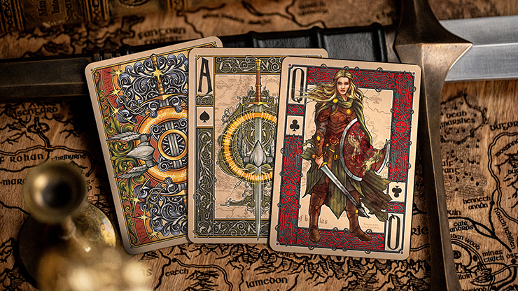 The Lord of the Rings - Return of the King Playing Cards (Black Gilded ...