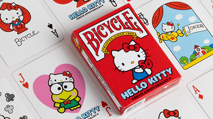 Bicycle Hello Kitty 50th Anniversary Playing Cards by US Playing Card ...