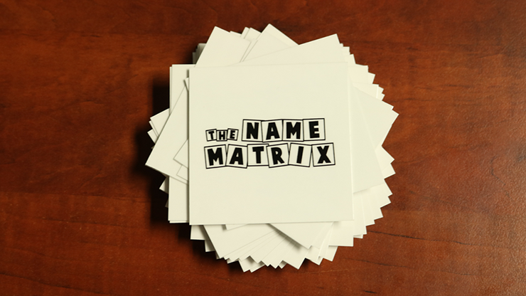 David Garrard and Jim Steinmeyer Present: Alan Wakeling's Name Matrix ...