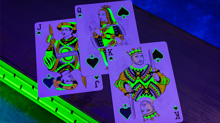 Bicycle Neon Rider Back Green-Glo Deck Playing Cards – Hocus Pocus
